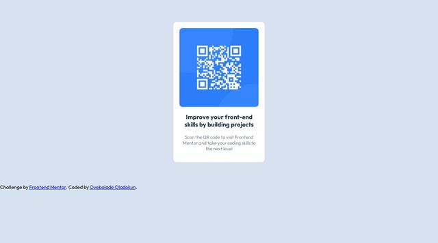 Frontend Mentor | QR Component Using HTML and CSS coding challenge solution