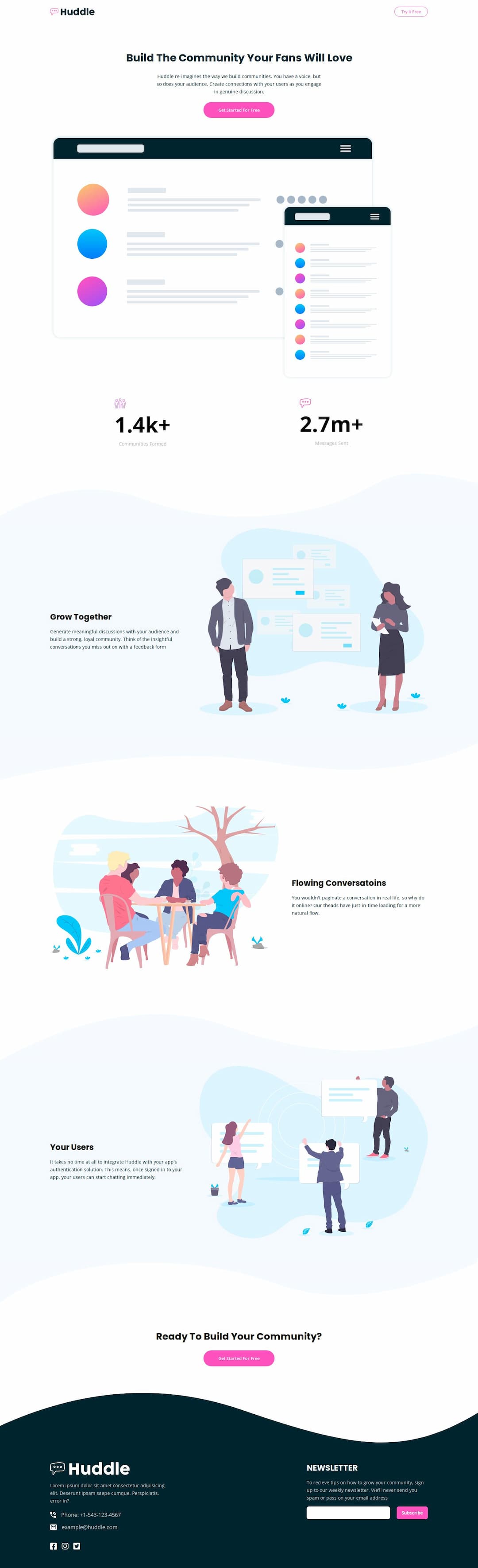 Frontend Mentor | Using curved images to separate sections coding challenge solution