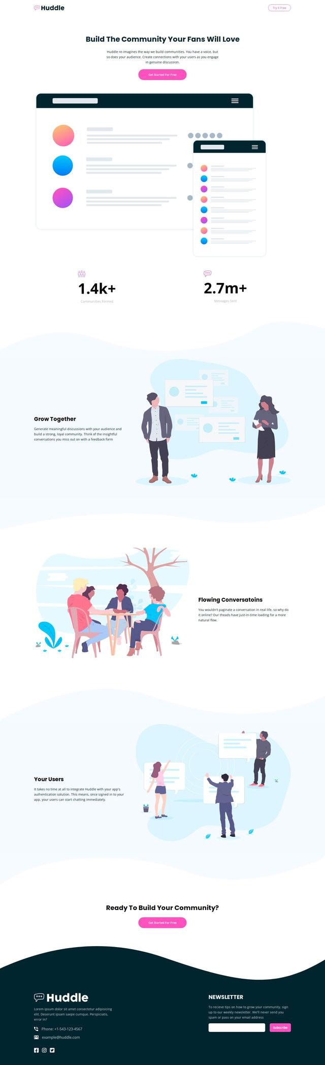 Frontend Mentor | Using curved images to separate sections coding challenge solution