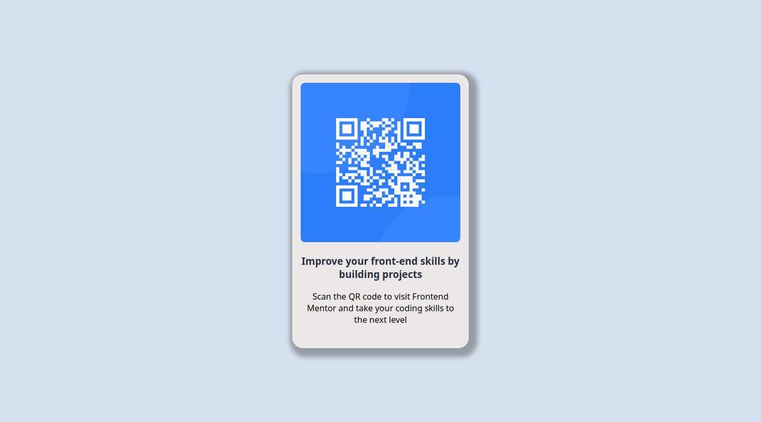 Frontend Mentor | qr code coding challenge solution