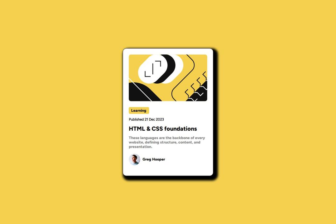 Frontend Mentor | html, css coding challenge solution