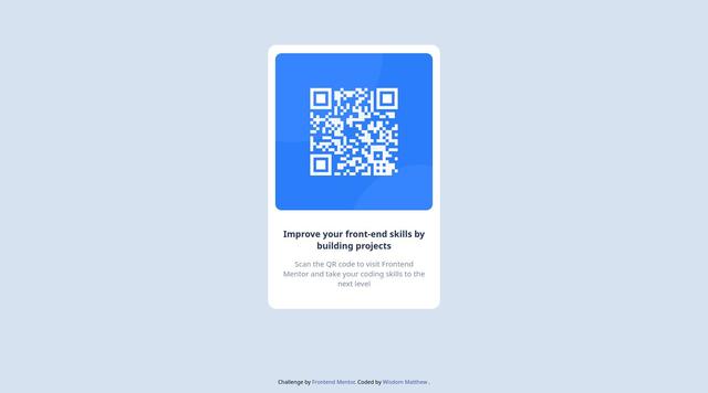 Frontend Mentor | Responsive-QR-code-image coding challenge solution
