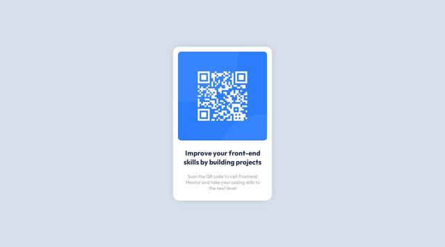 Frontend Mentor | QR code card using html and css coding challenge solution