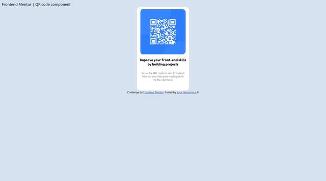 Frontend Mentor | QR Challenge coding challenge solution