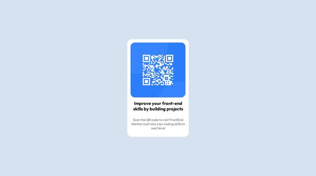 Frontend Mentor | QR Code Component coding challenge solution