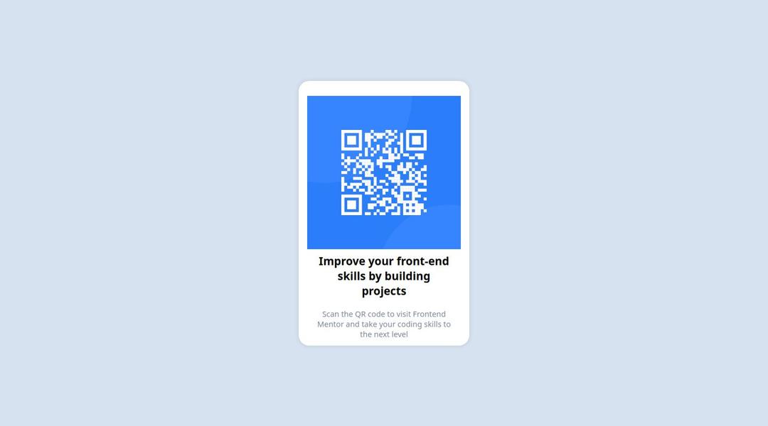 Frontend Mentor | Qr-code-component using HTML, CSS coding challenge solution