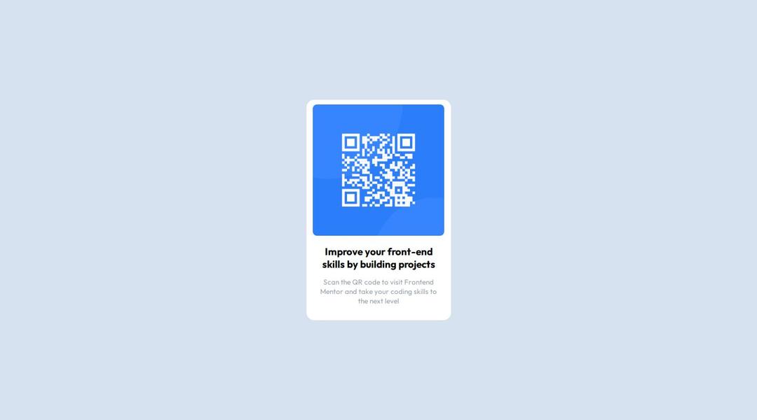 Frontend Mentor | QR code component using CSS Flex and SCSS coding challenge solution