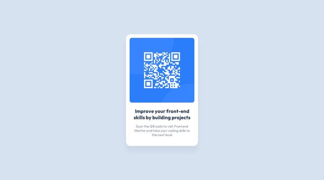 Frontend Mentor | QR Code component using CSS Flexbox and Variables coding challenge solution