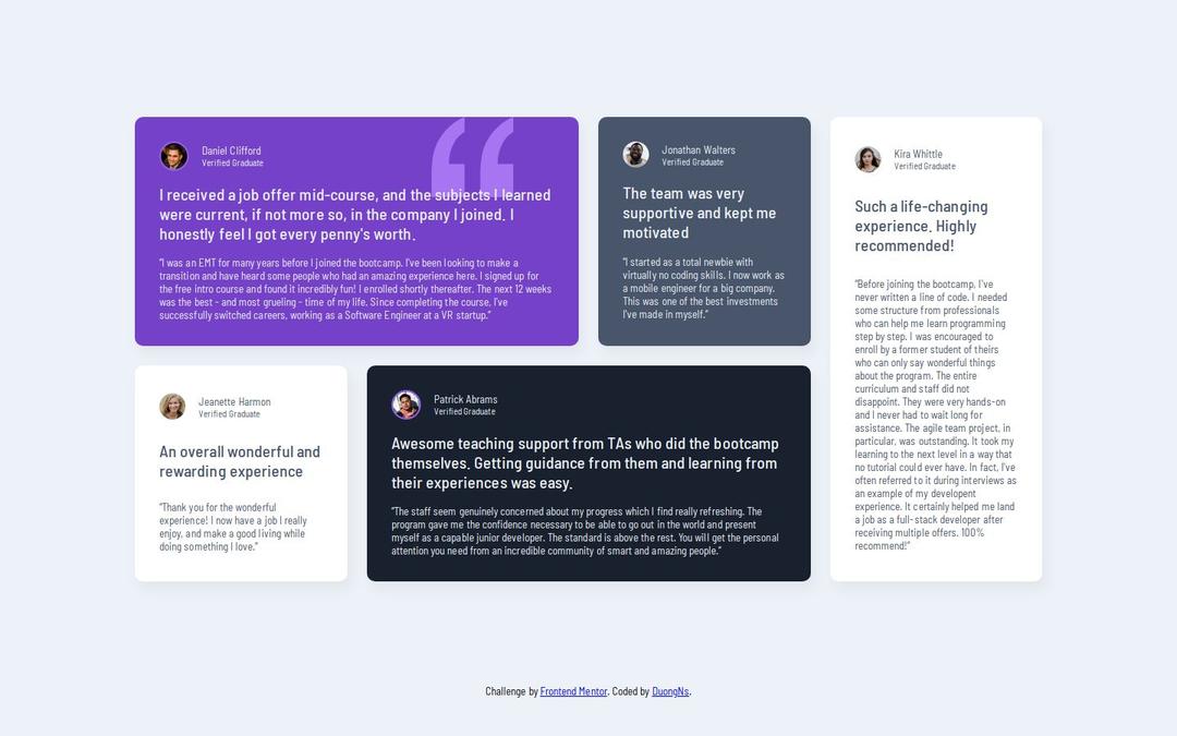 Frontend Mentor | Using grid-template and flexbox to complete the challenge coding challenge ...