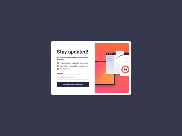Frontend Mentor Newsletter Sign Up Form With Html Css And Javascript