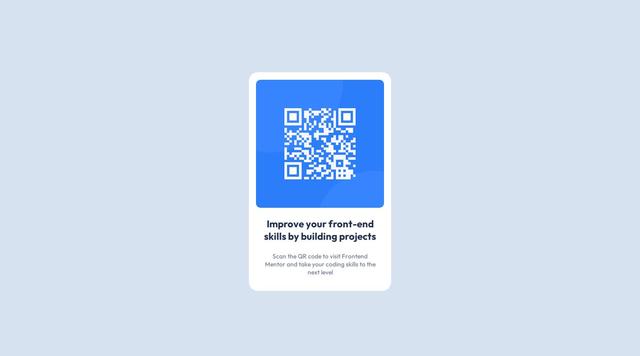 Frontend Mentor | Qr Code using css flexbox coding challenge solution
