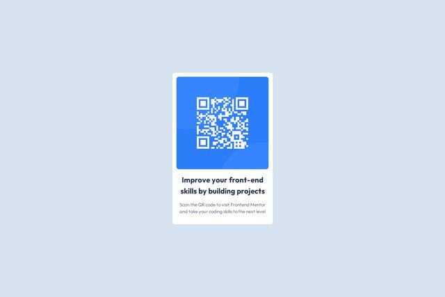 Frontend Mentor | QR Code component using flexbox. coding challenge solution