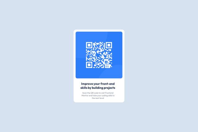 Frontend Mentor | QR card challange coding challenge solution