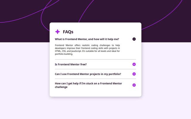 Frontend Mentor Answer To The Faq Accordion Challenge Coding