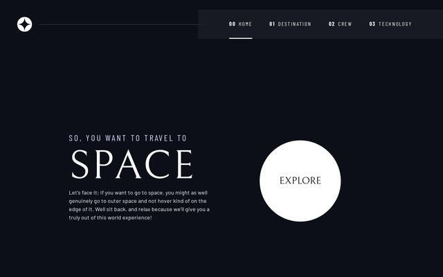 Frontend Mentor Frontend Mentor Space Tourism Website Coding