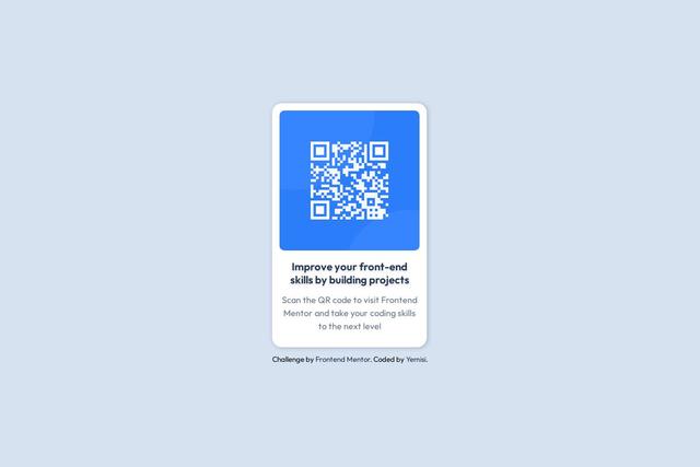 Frontend Mentor Frontend Mentor Qr Code Component Solution Coding