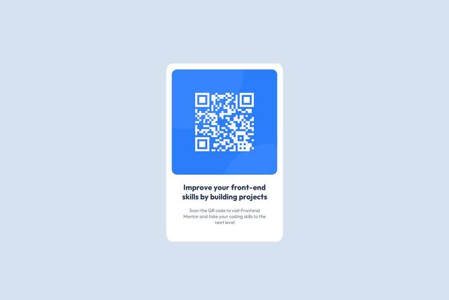 Frontend Mentor | QR code component using FlexBox coding challenge solution