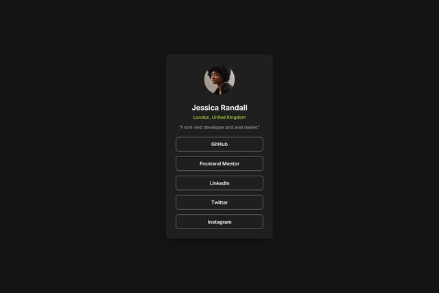 Frontend Mentor A Stunning And Interactive Social Links Profile