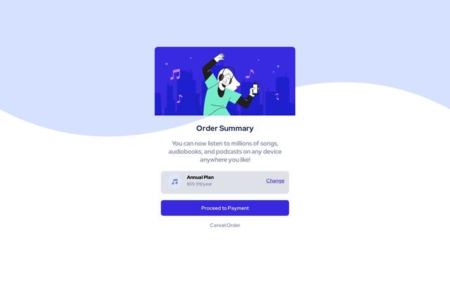 Frontend Mentor | Order summary coding challenge solution