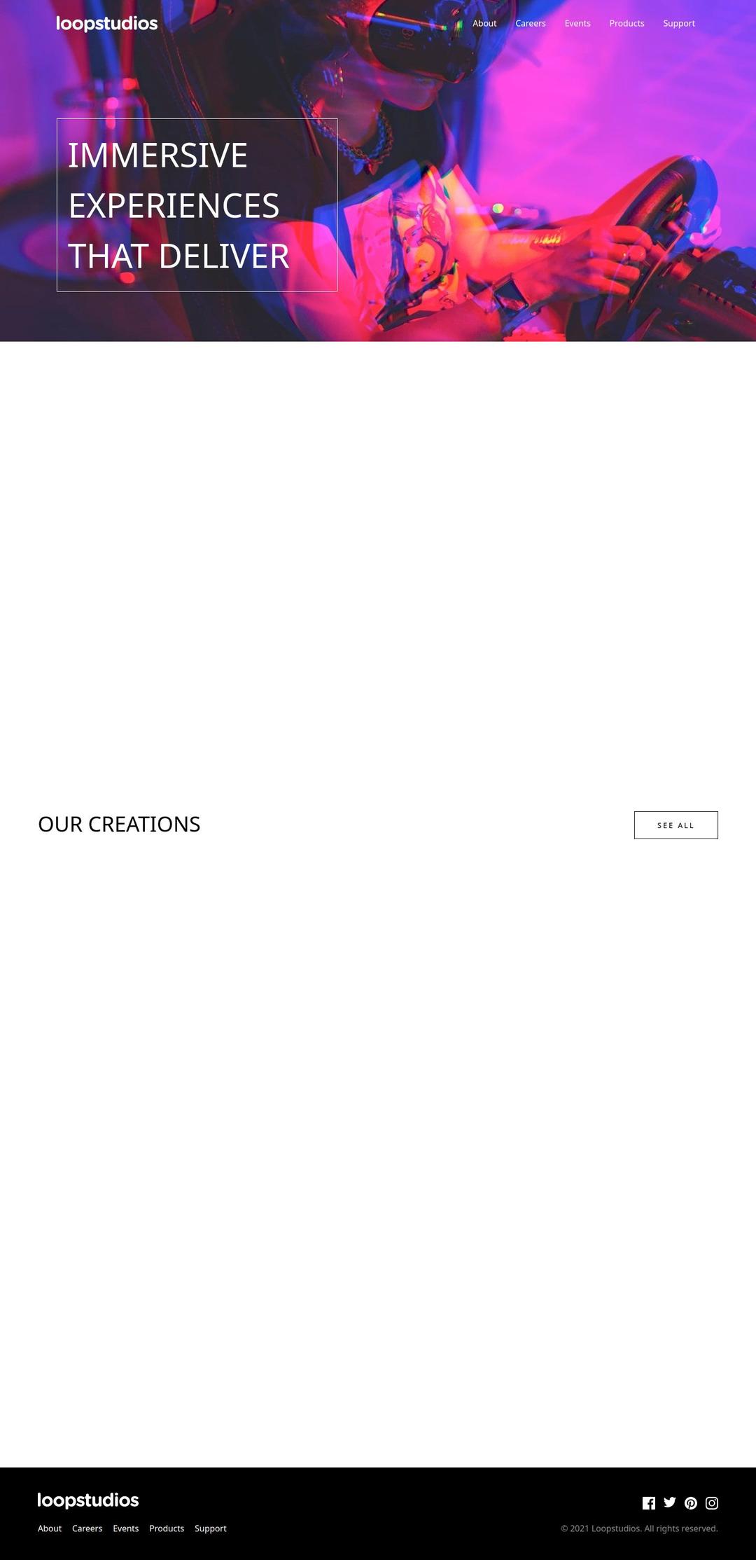 Frontend Mentor | Loopstudios landing page coding challenge solution