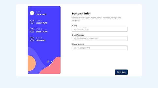 Frontend Mentor | Multi-step form coding challenge solution