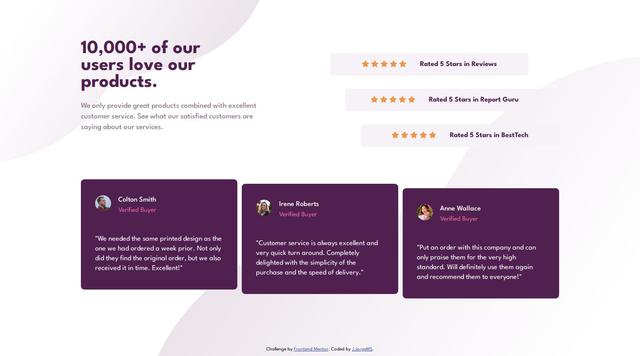 Frontend Mentor | Social Proof responsive made CSS grid and Flexbox coding challenge solution