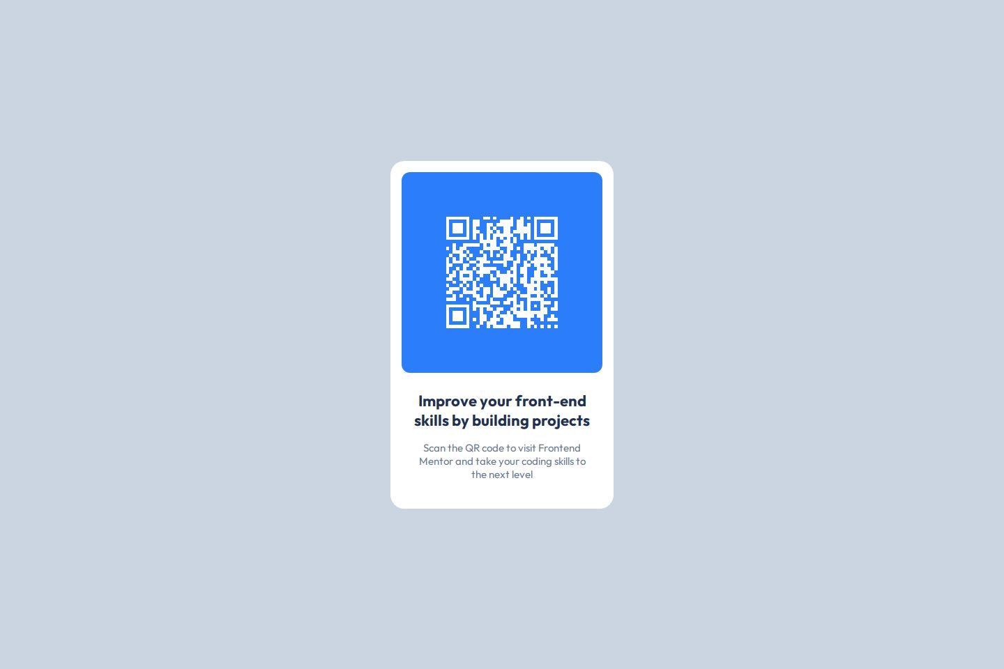 Frontend Mentor | QR Code component generating with QRCode.js NPM ...