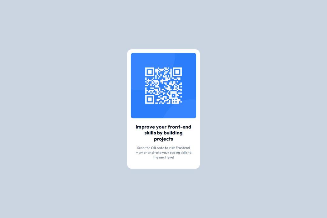 Frontend Mentor | Frontend Mentor | QR code component coding challenge solution