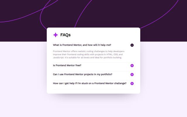 Frontend Mentor | FAQ accordion coding challenge solution
