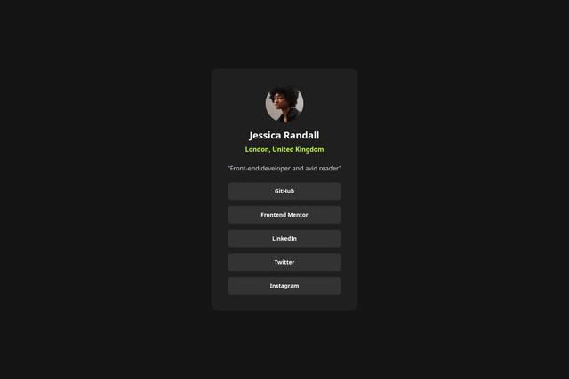 Frontend Mentor Social Links Profile Using Reactjs Typescript Vite And Tailwindcss Coding