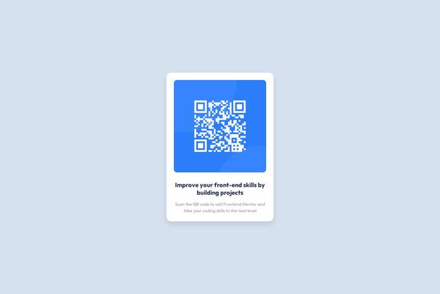 Frontend Mentor | QRcode using flexbox coding challenge solution