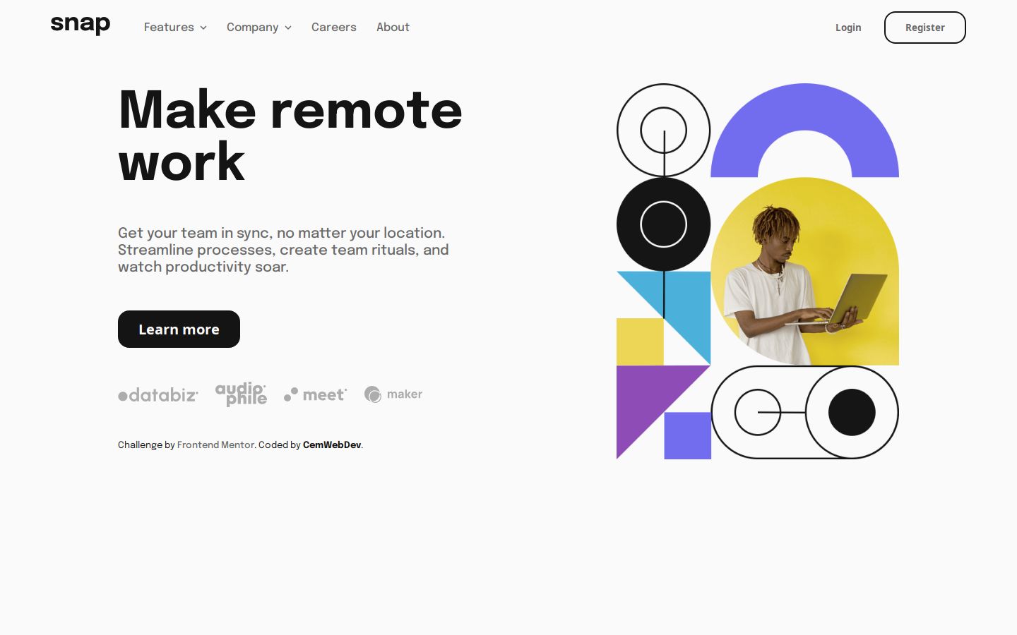 Frontend Mentor | Responsive Landing Page using flexbox coding challenge solution