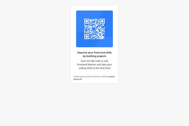 Frontend Mentor | QR Code Scanner with HTML and CSS coding challenge solution
