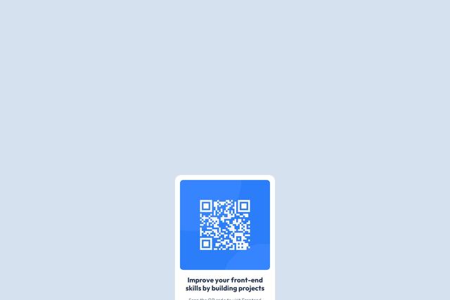 Frontend Mentor | QR code component using CSS variables coding challenge solution