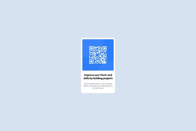Frontend Mentor | Responsive QR-Code centralized with "position: absolute;" coding challenge ...