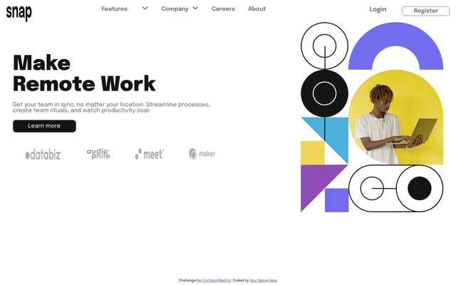 Frontend Mentor | intro-section-with-dropdown-navigation-main coding challenge solution