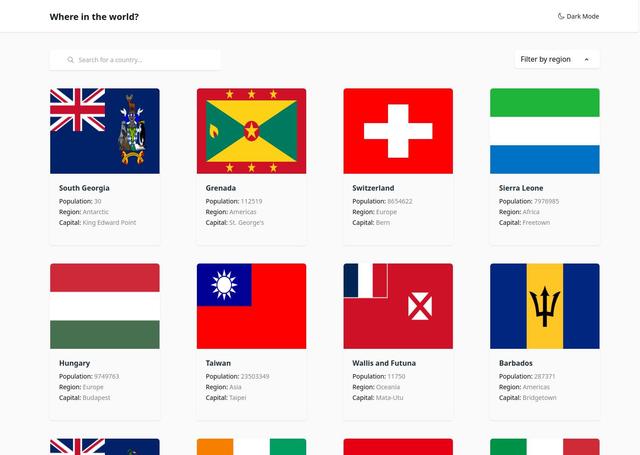 Frontend Mentor | Josh Dev Rest Country Api with React, Typescript, and Taiwind CSS coding ...
