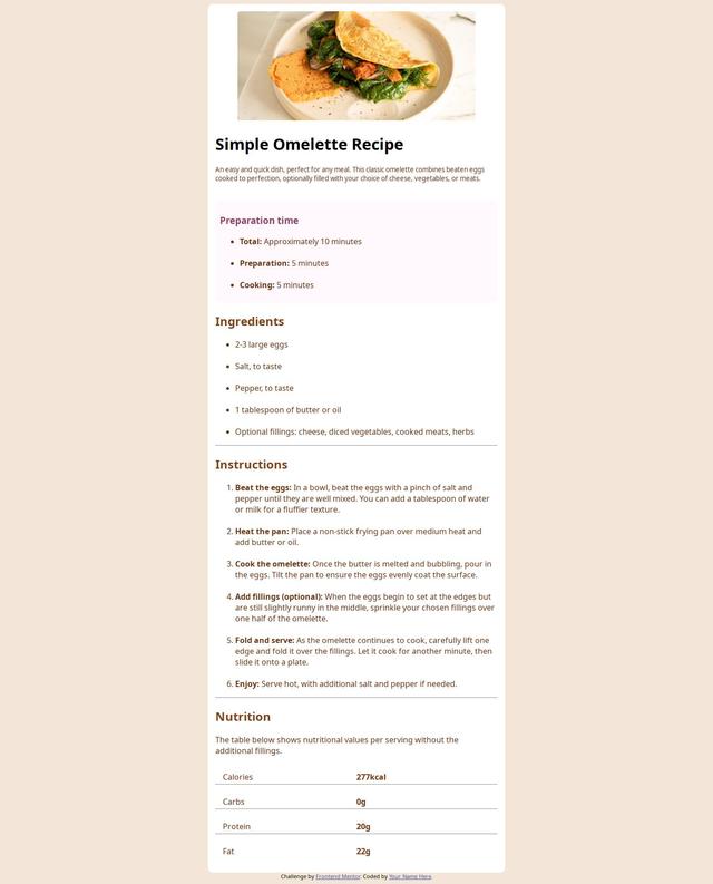 Frontend Mentor Html And Some Css Coding Challenge Solution