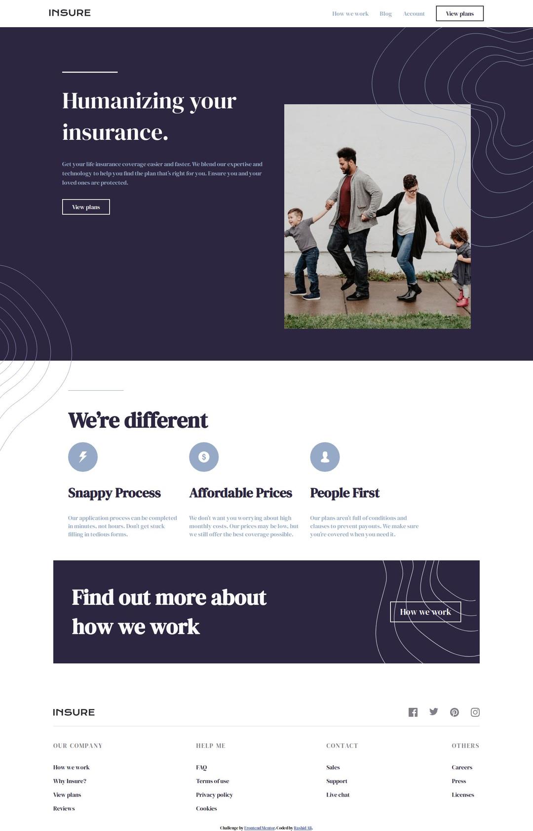 Frontend Mentor | Intro section with dropdown navigation coding challenge solution