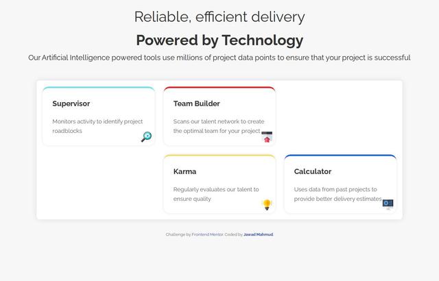 Frontend Mentor Four Card Feature Selection With Css Multi Columns