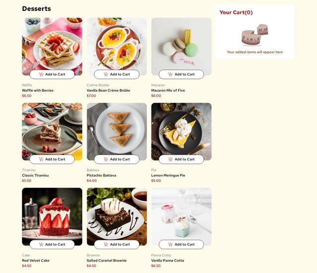 Frontend Mentor Product List With Cart Made Using React And Tailwindcss Coding Challenge Solution