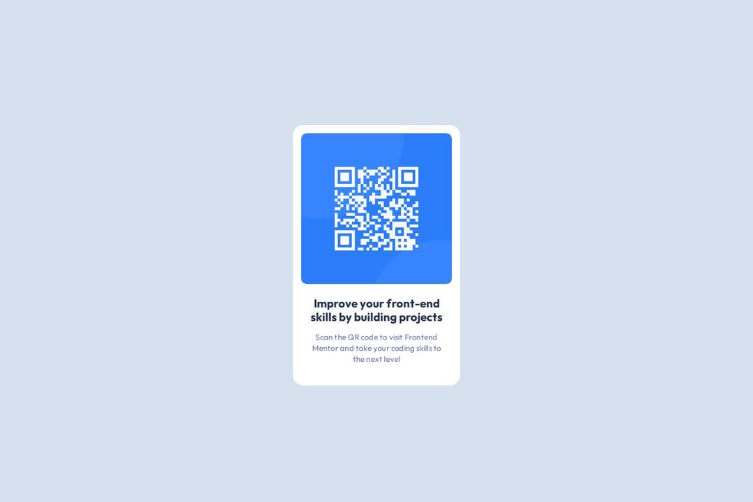 Frontend Mentor | QR Code using HTML, CSS coding challenge solution