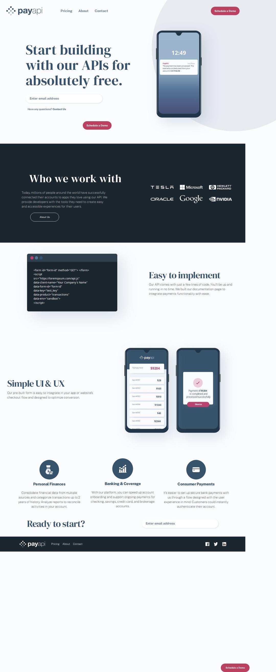 Frontend Mentor | payapi-multi-page-website coding challenge solution