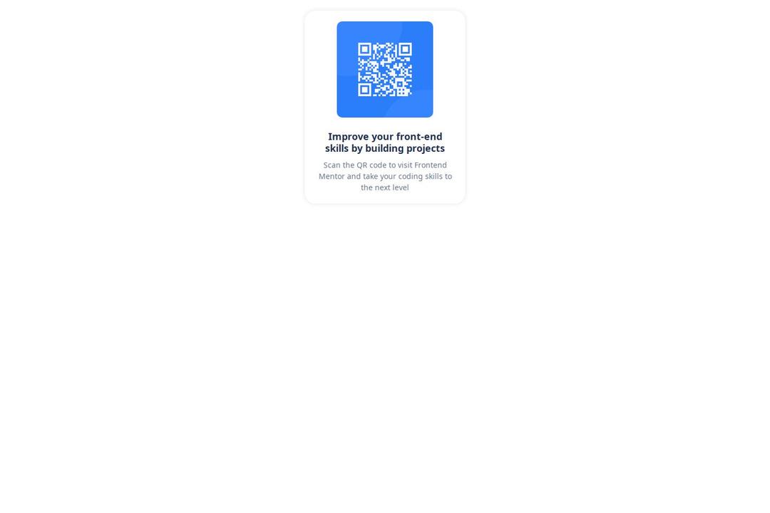 Frontend Mentor | Frontend Mentor | QR code component coding challenge ...