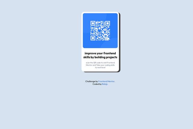 Frontend Mentor | QR code using vscode coding challenge solution