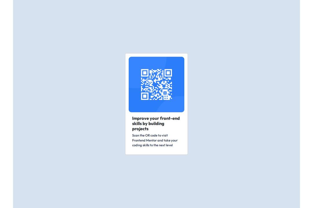 Frontend Mentor | QR-CODE using HTML, CSS and BOOTSTRAP coding challenge solution