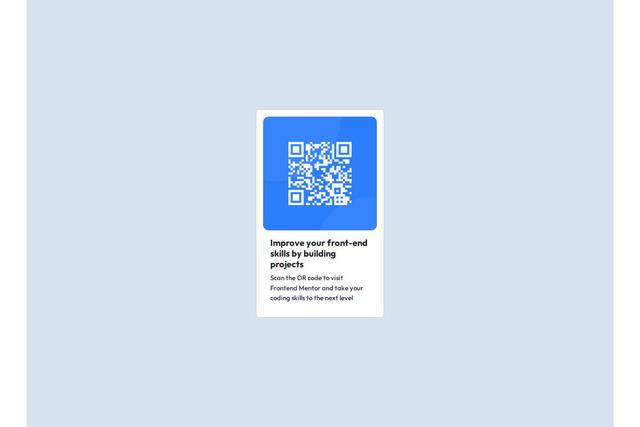 Frontend Mentor | QR-CODE using HTML, CSS and BOOTSTRAP coding challenge solution