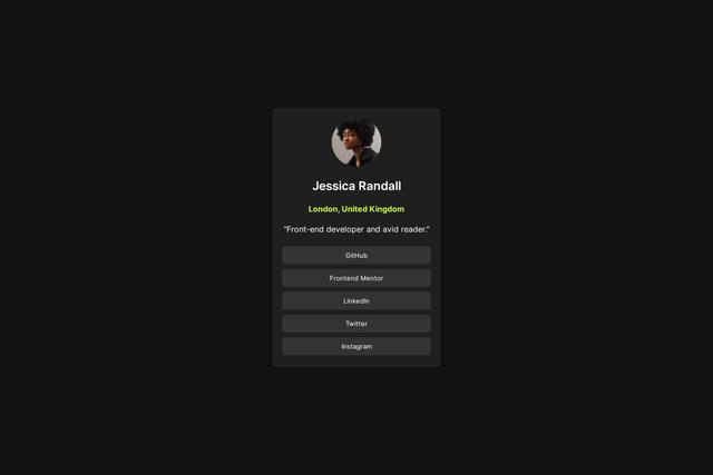 Frontend Mentor Frontend Mentor Social Links Profile Solution