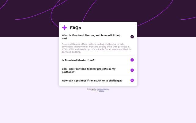 Frontend Mentor Faq Page With Html Css And Javascript Coding Challenge Solution