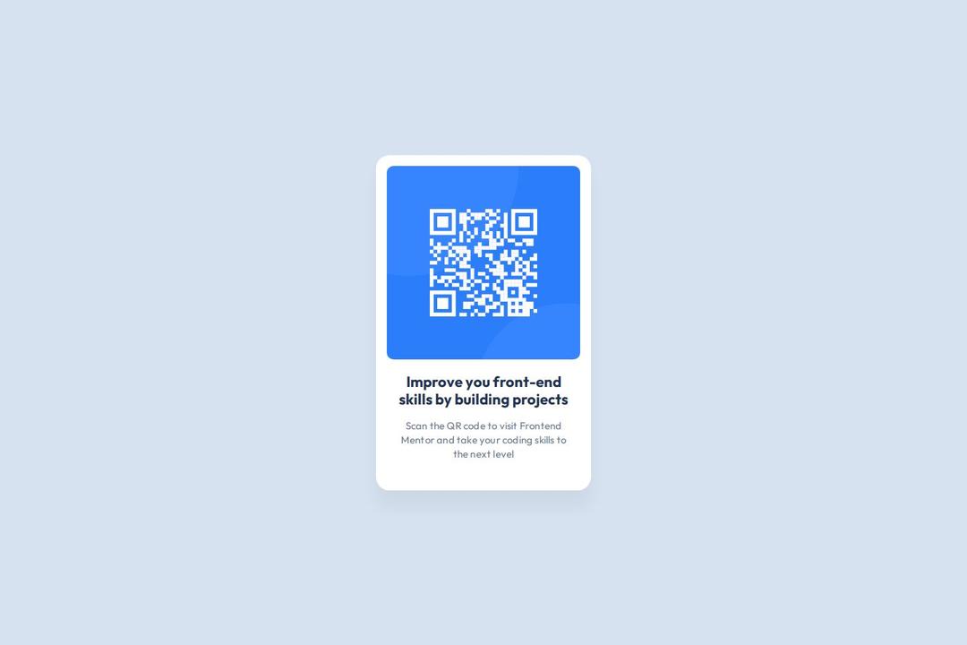 Frontend Mentor | QR Code Component using HTML & CSS coding challenge solution